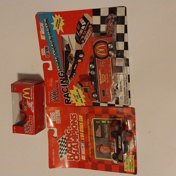Racing Champions | Toys | 3 Bill Elliott Nascar Diecast Set Mcdonalds ...